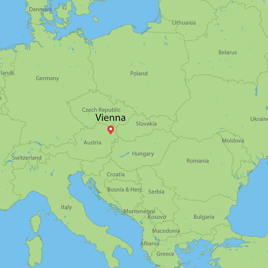 Where is Vienna Austria? Pinpoint and learn about Wien